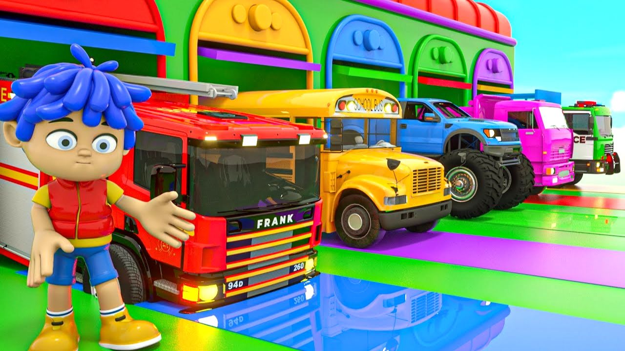 Мультяшки про машинки - Развитие ребенка! - Учим английский! Детские стишки и песенки для детей