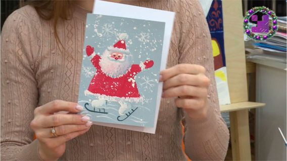 Мастер-класс «Новогодняя открытка»