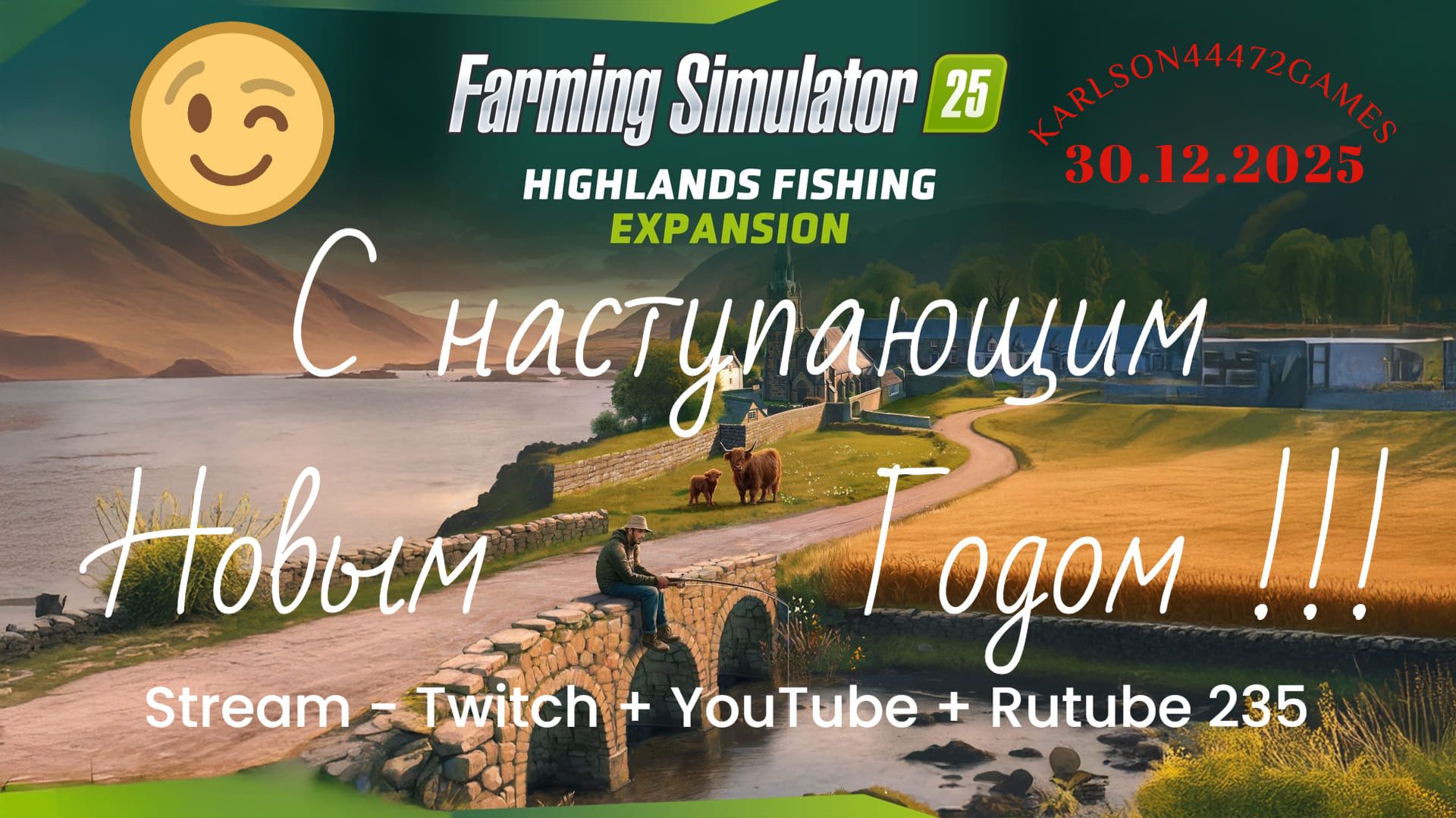 Farming Simulator 25 / Карта КИНЛИ - прохождение 035 / Stream-Twitch+Rutube+Youtube #235🐄🌻🌽