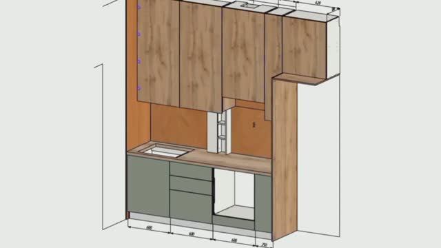 Установили кухню и технику. Дёшево, #своимируками.