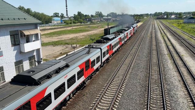 Отправление «Ласточки» на Москву. Станция Шуя