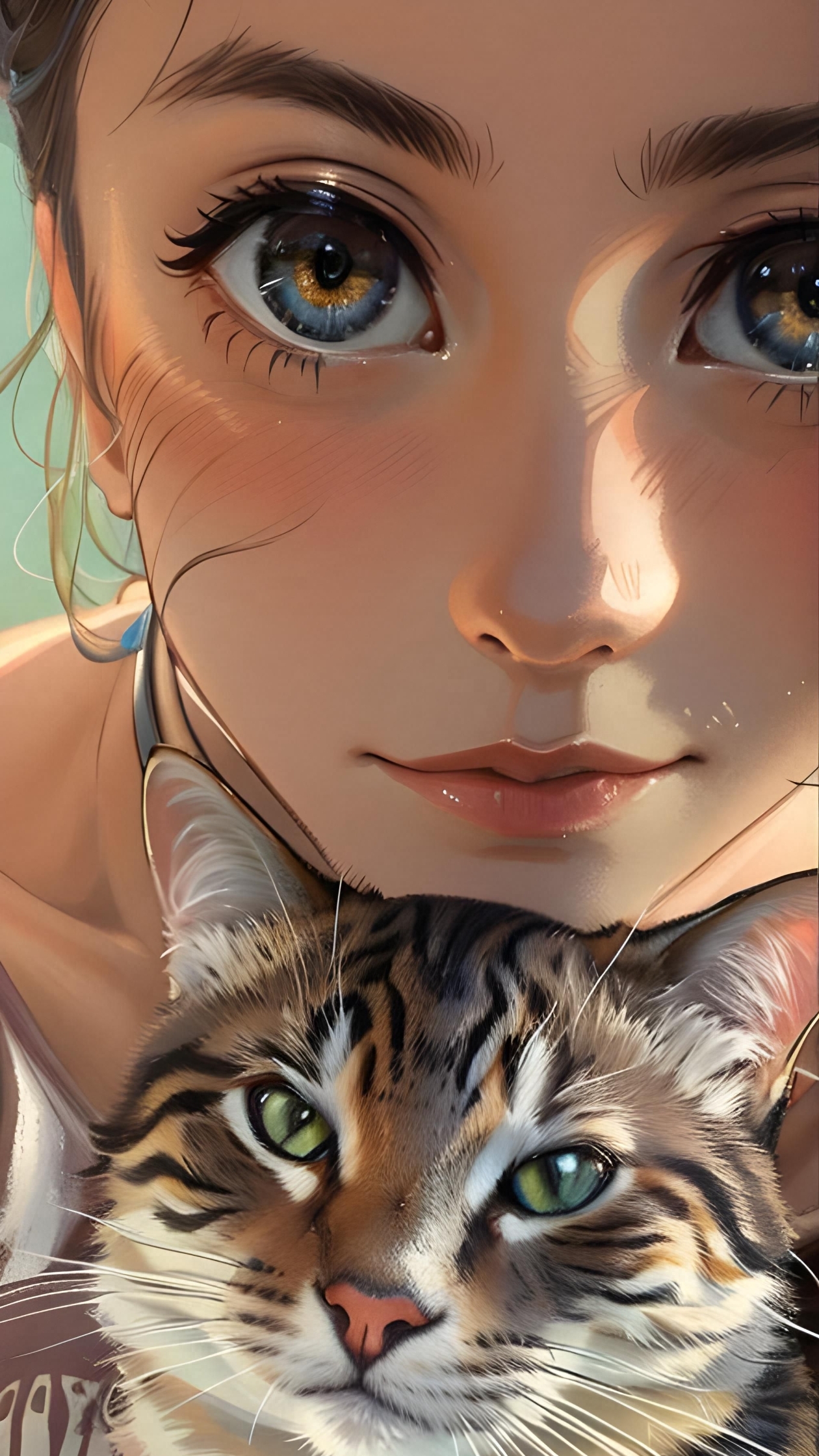 АИ раскрасил мою кошку и жену