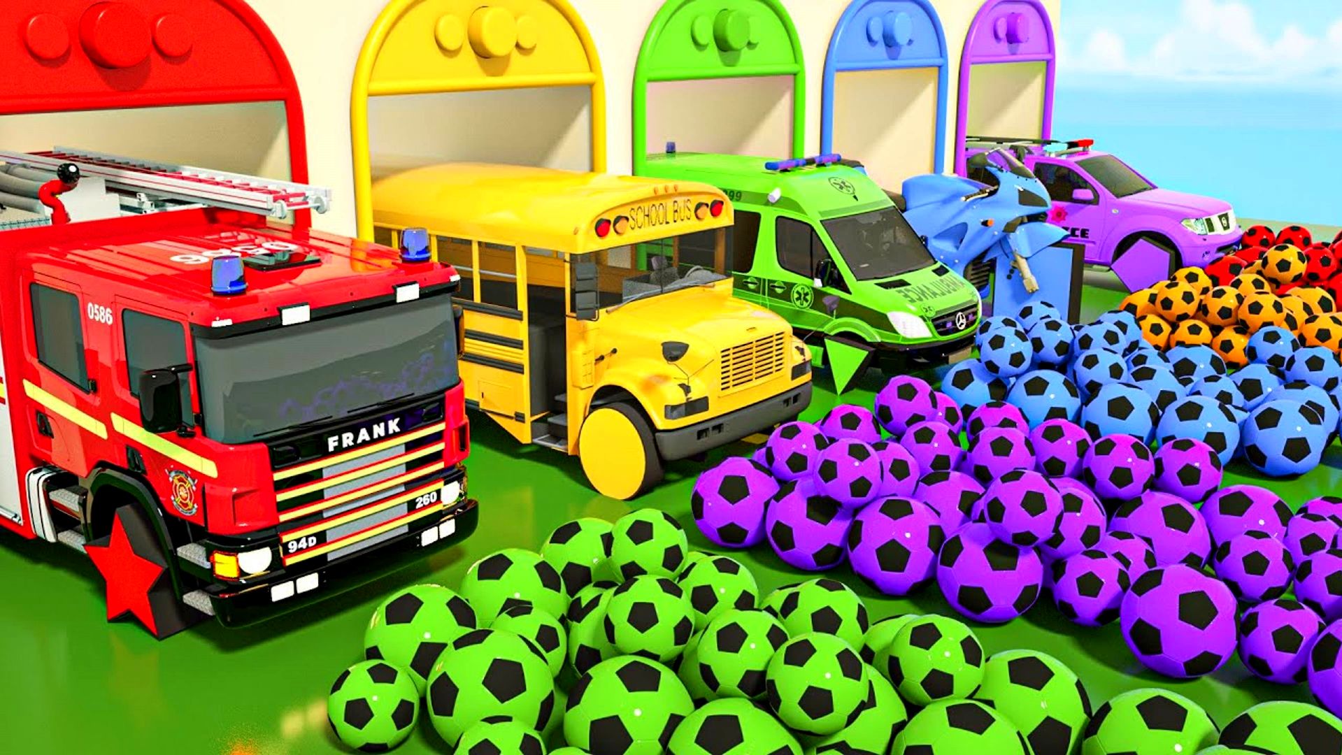 Мультяшки про машинки для детей - Деревянная игрушка гусеница - Детские стишки и песенки