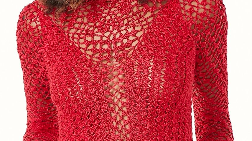 3 Красные блузки крючком