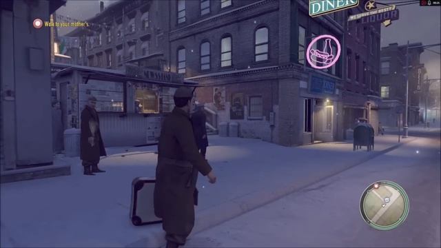 Рождественское время в Mafia 2 под музыку Dean Martin - Let It Snow.