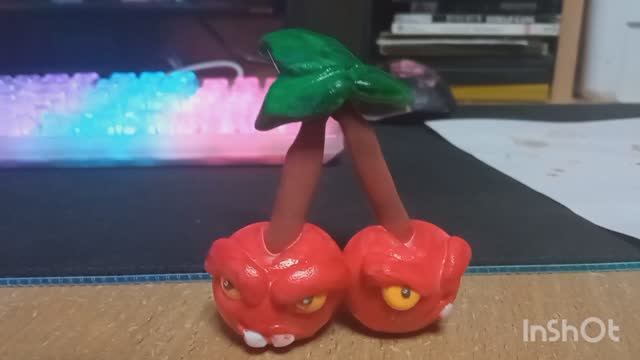 новая вишнëвая бомба из воздушного пластилина