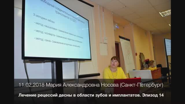 Лечение рецессии десны 11.02.18. Носова Мария. Эпизод 14
