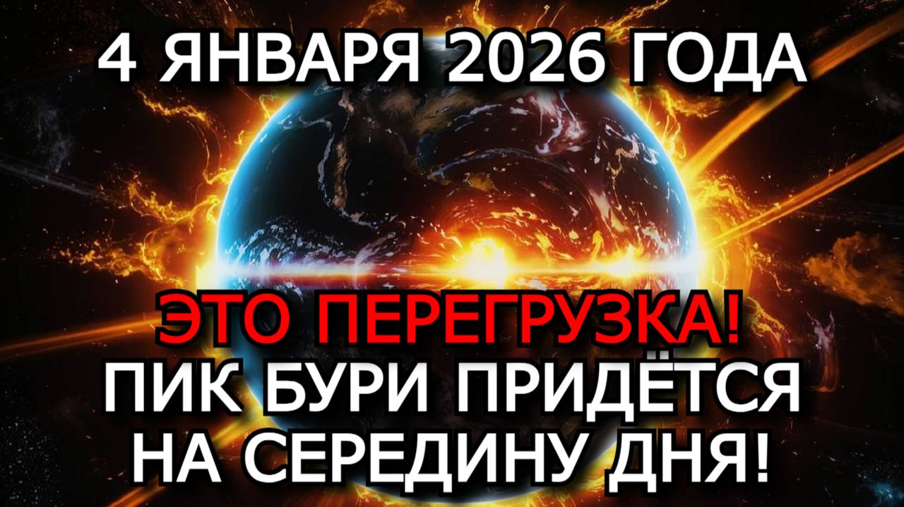 МАГНИТНЫЕ БУРИ 4 ЯНВАРЯ 2026 — ДВОЙНОЙ УДАР И ЭКСТРЕМАЛЬНЫЙ ШТОРМ K8 ⚠️