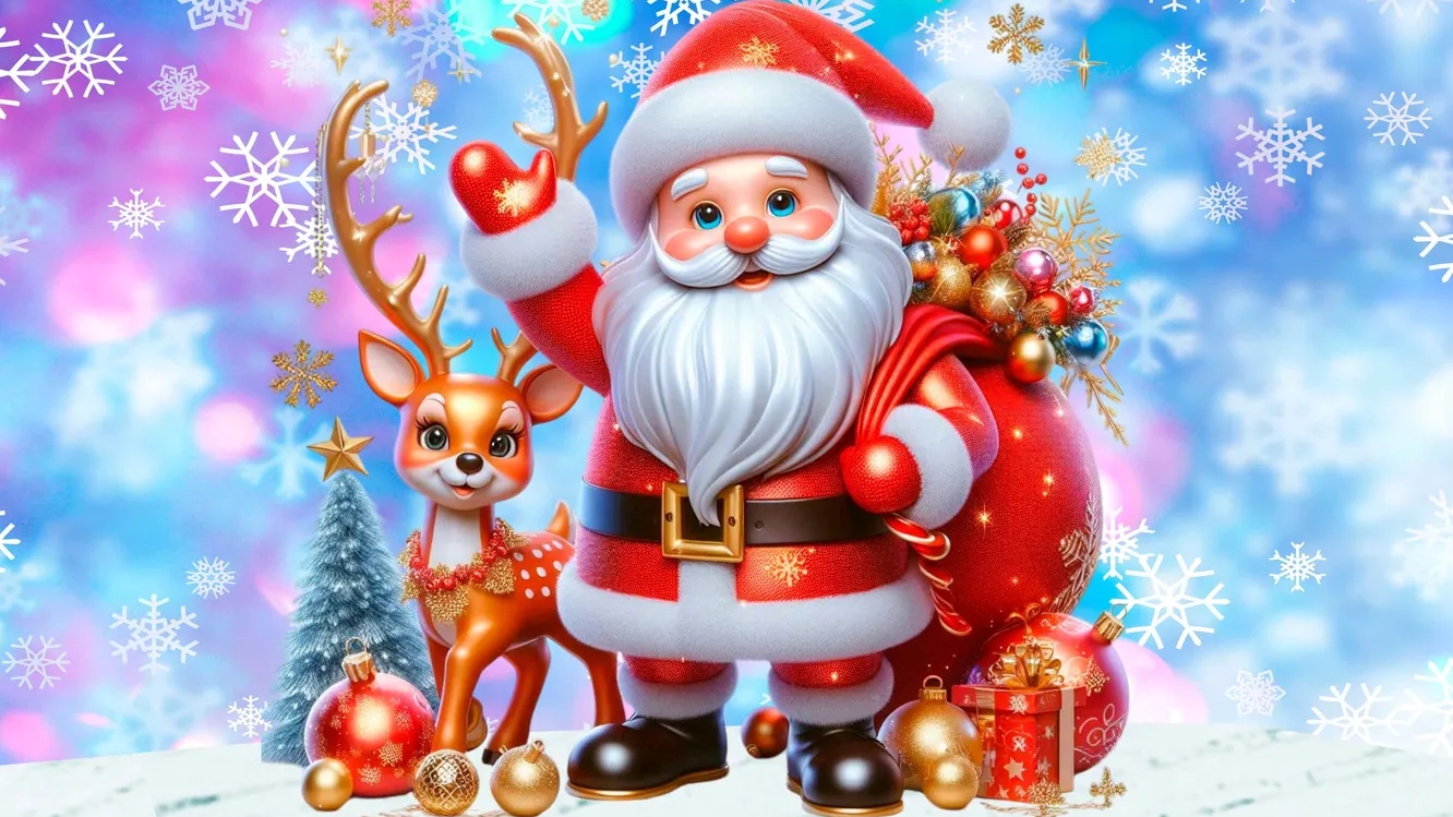 Когда часы пробьют двенадцать. С Новым годом. Шикарная музыкальная открытка.