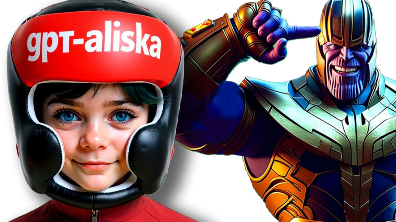 Малышка На Миллион - Алиса VS MARVEL -  Музыкальное ИИ Видео - С Новым Годом!