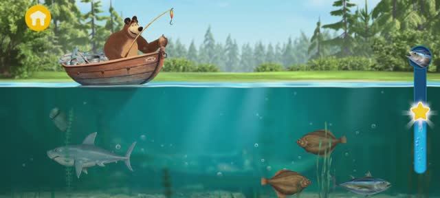 Маша и Медведь Мультфильм Рыбка