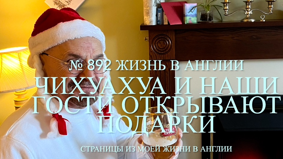 Чихуахуа и наши гости открывают подарки. Что мы подарили Иве и Стиву. № 892 Жизнь в Англии