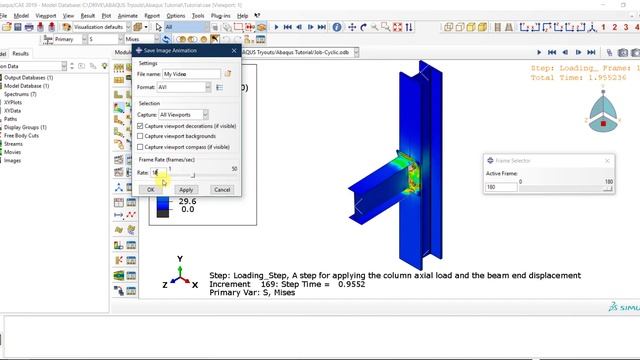 #18b ABAQUS Tutorial Creating Animation Videos and Saving Images