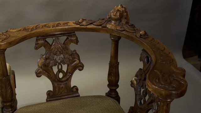 Романтическая скамья tête-à-tête (Франция, конец XIX – начало XX века)