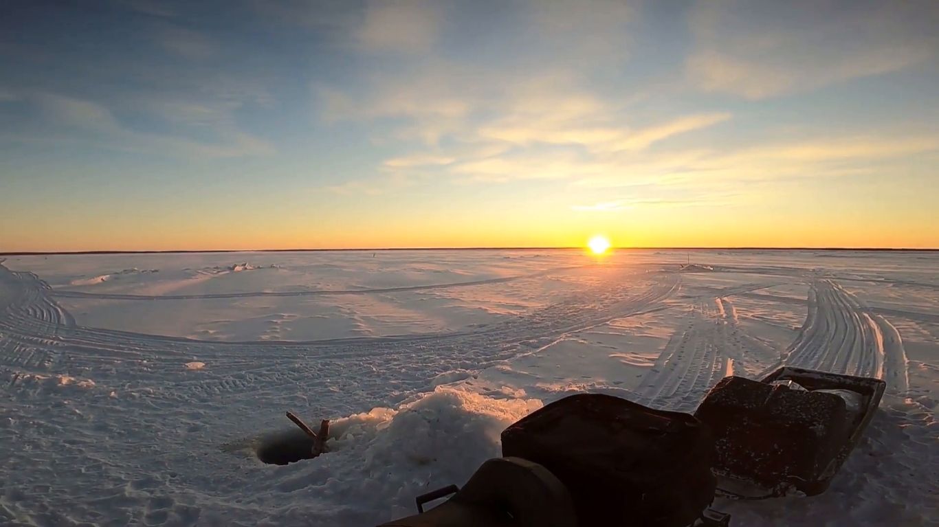 Выезд на рыбалку за налимом перед Новым Годом. 49
