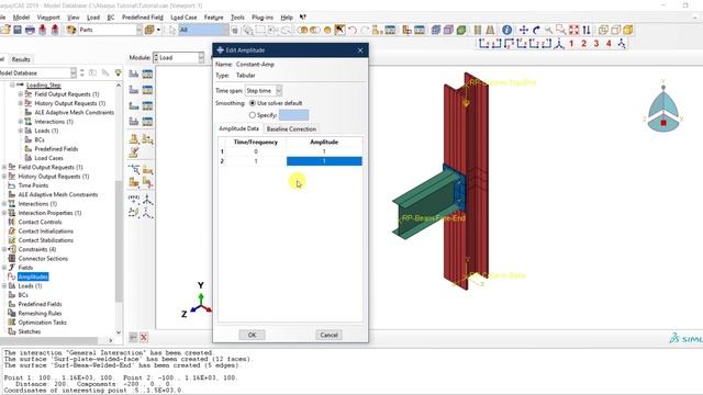 #15 ABAQUS Tutorial Defining loads, boundary conditions and amplitudes