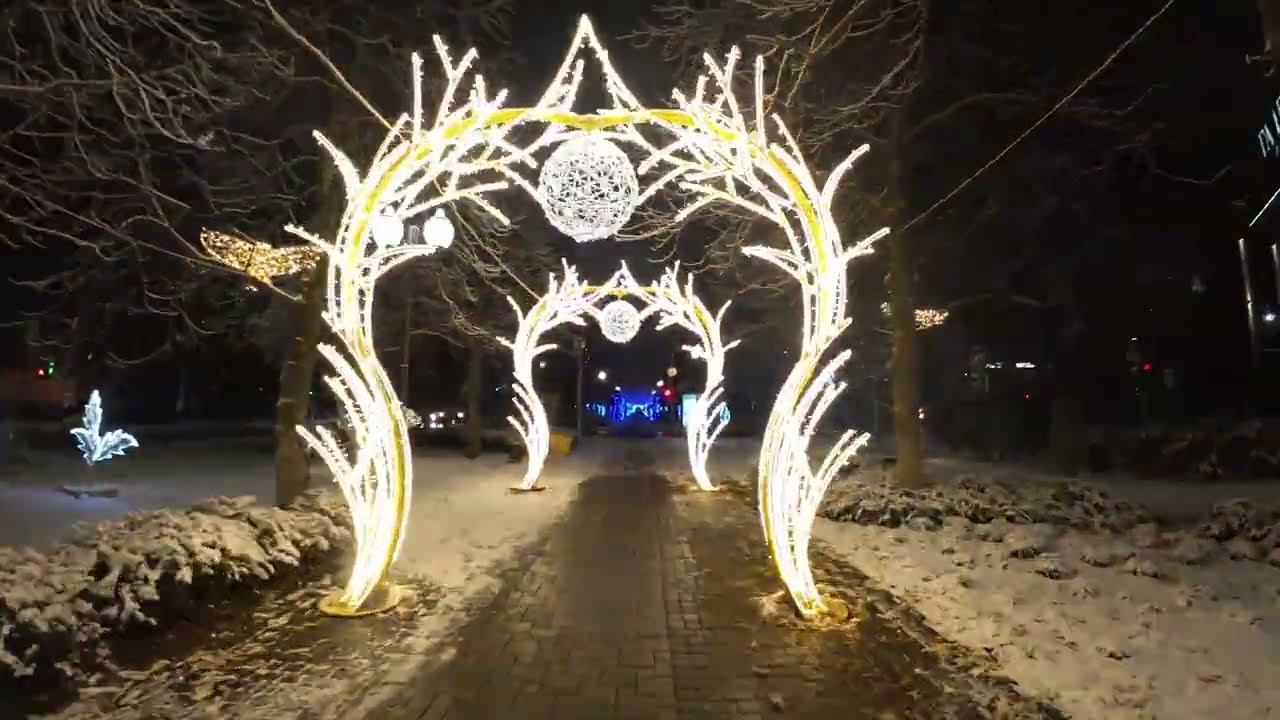 Первый снег 12 2025 ул. Красная