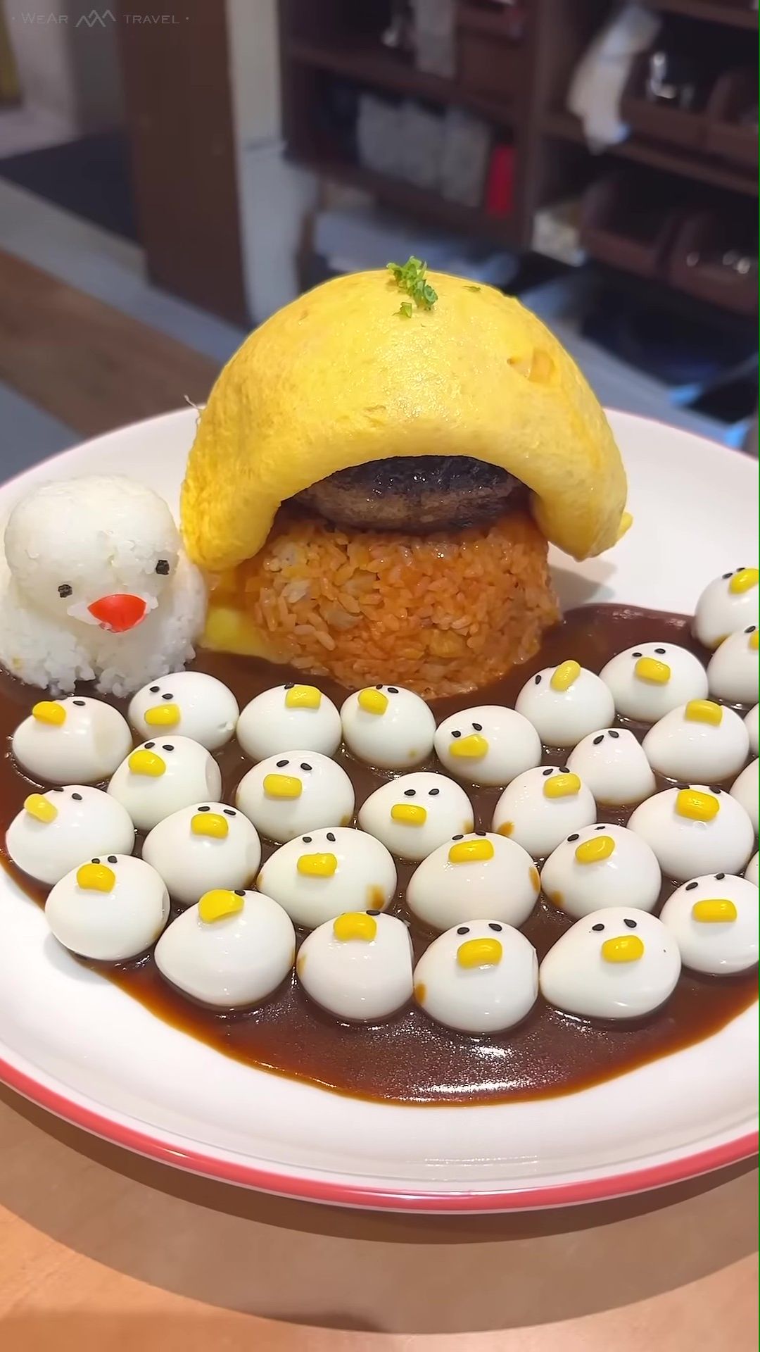 Безумно милый омлет-бургер из Японии