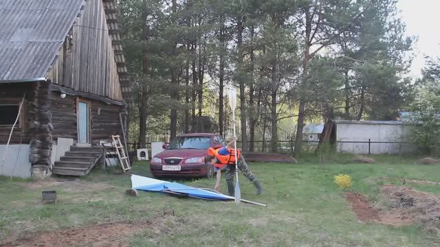 Первый выход под парусом 2016.