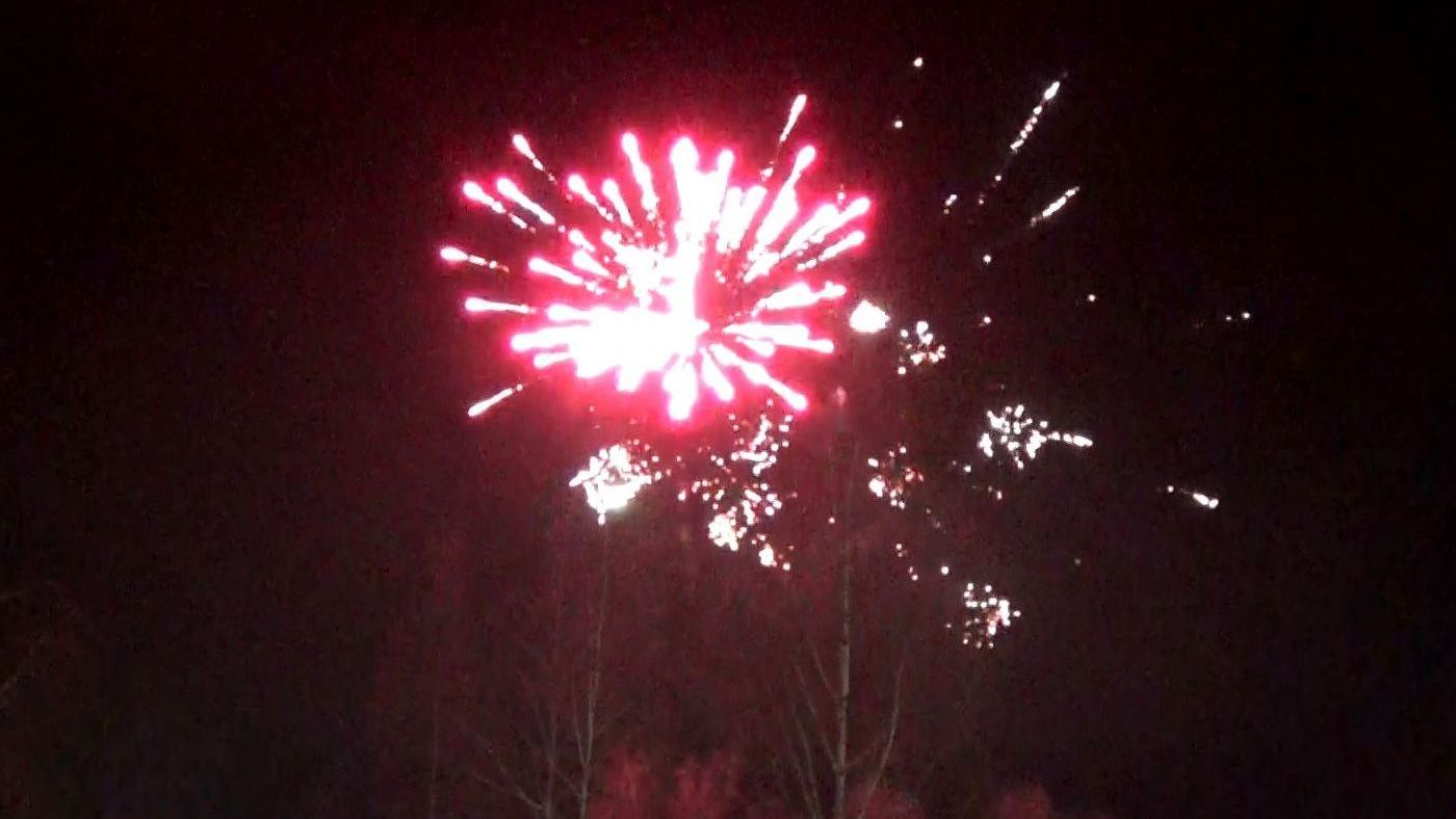 Новогодние салюты в Ефимьево города Вязники 01.01.2026