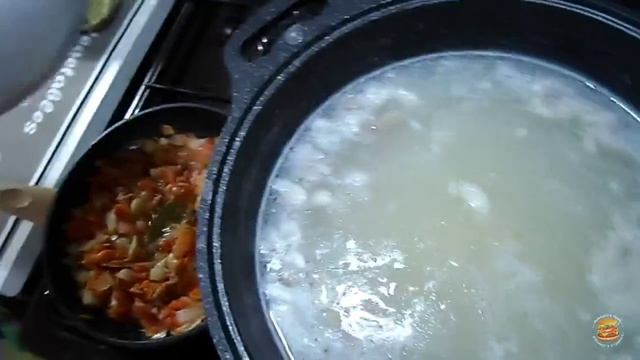 Суп мясной с овсяными хлопьями