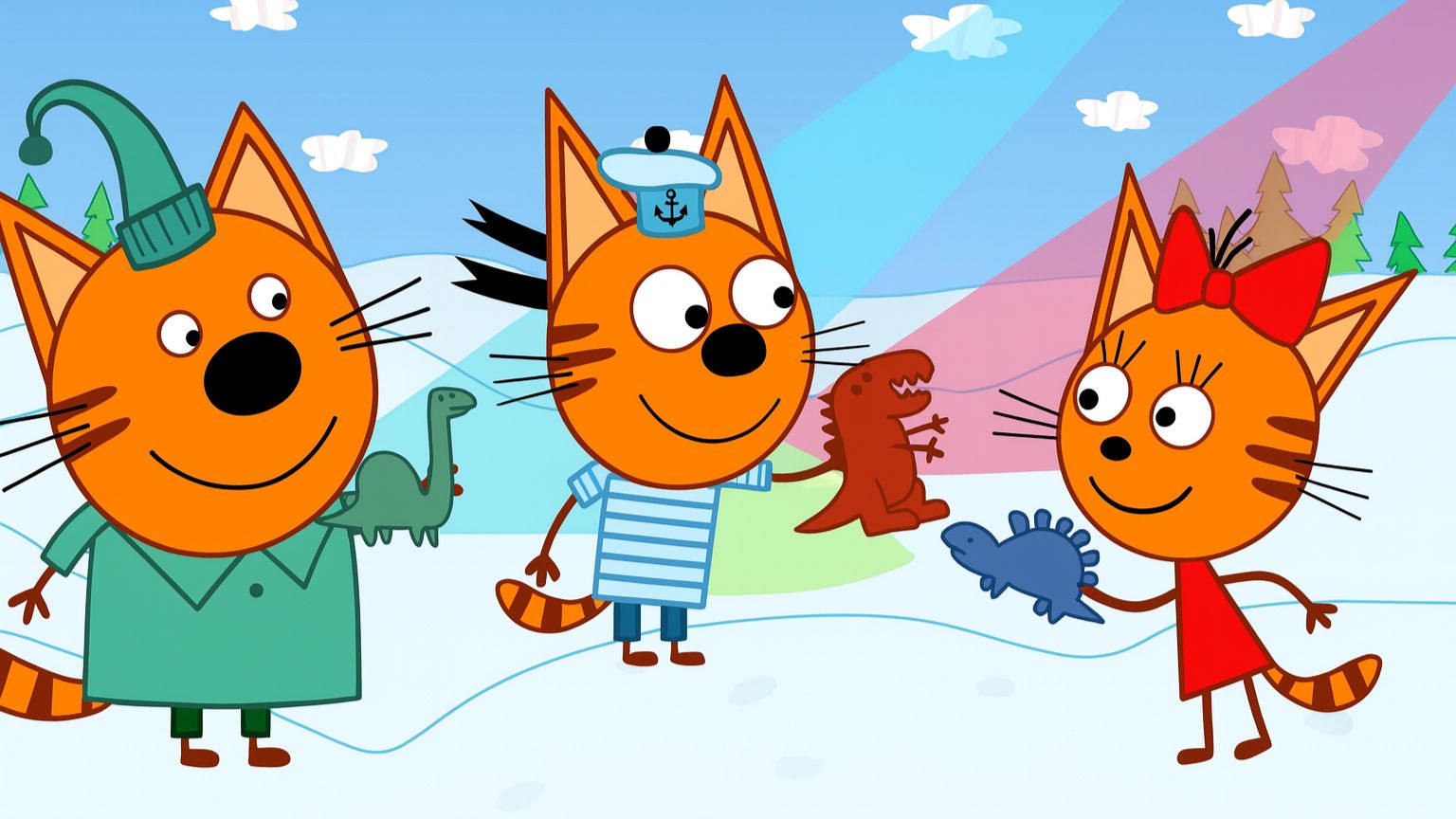 Три Кота — Мультфильм для Детей | Три Кота - Учим цвета| Три Кота Мультик Смотреть |Развивающая Игра