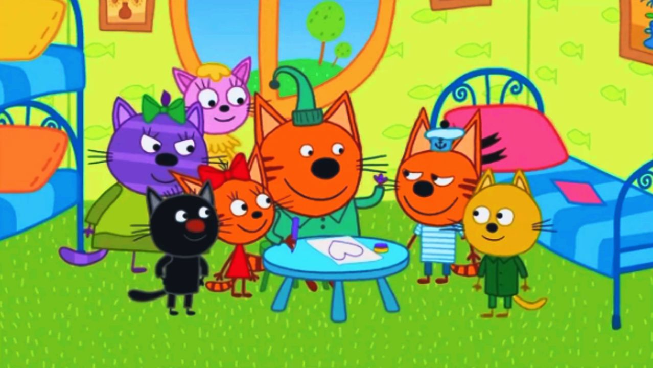 Три Кота | Мультфильм для Детей День с Тремя Котами | Три Кота Смотреть