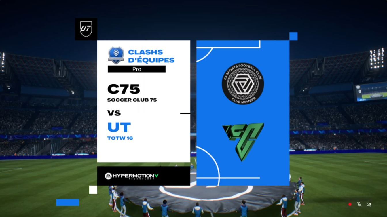 Clash Equipe • Soccer Club 75 🆚 TOTW 16