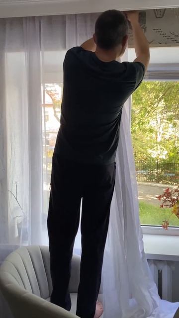 Как разгладить шторы без утюга лайфхак наш тг⬇️