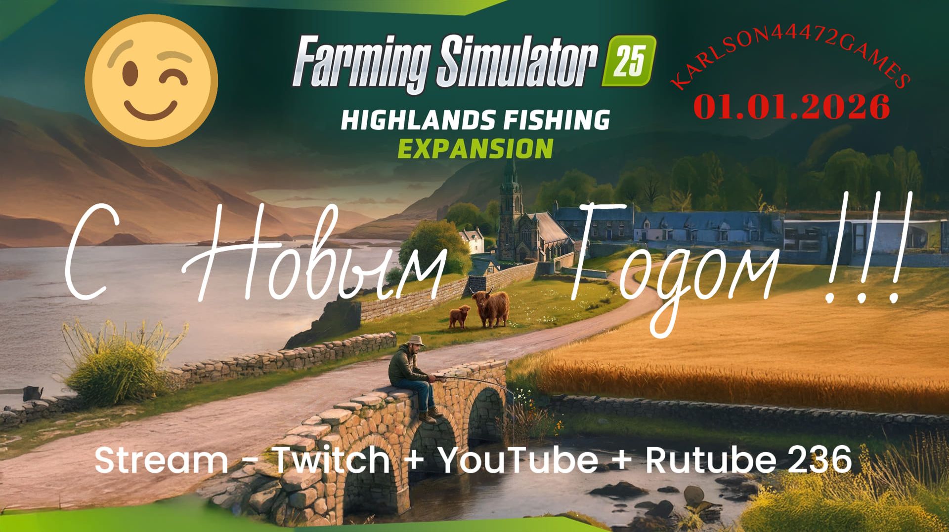 Farming Simulator 25 / Карта КИНЛИ - прохождение 036 / Stream-Twitch+Rutube+Youtube #236🐄🌻🌽