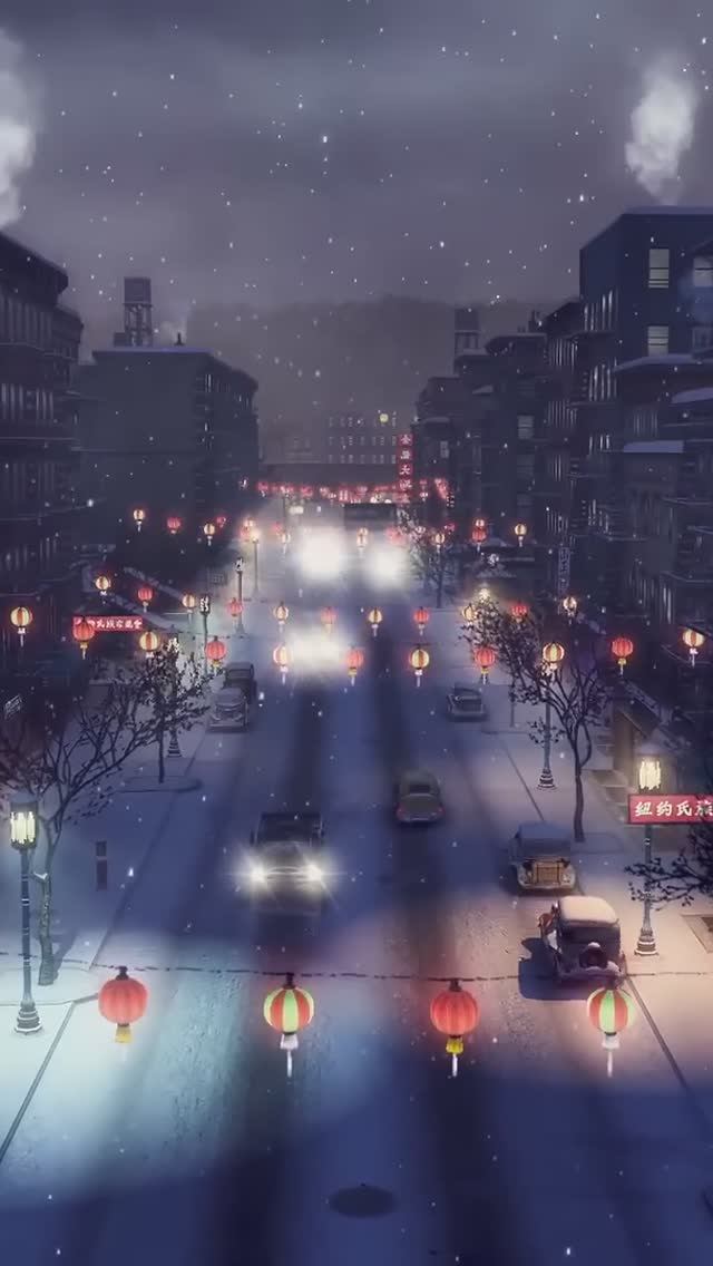 Зимняя атмосфера в Mafia 2.