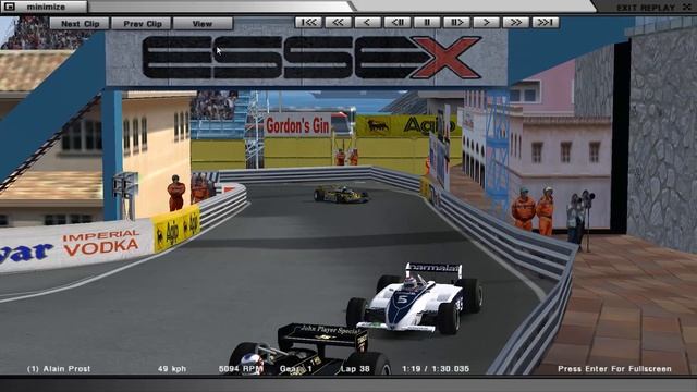 rFactor. A. Prost first win in F1 and Monaco GP 1981