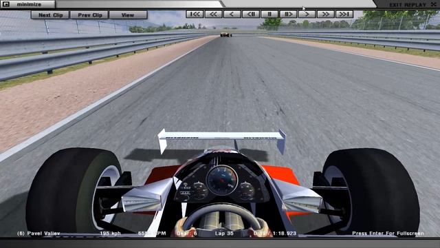 rFactor. Lap on Jarama-Spain. MP4-1 1.18.923