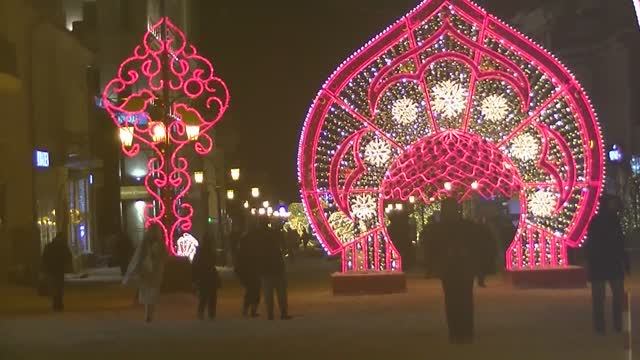 Самара. В новогоднюю ночь на Ленинградке.