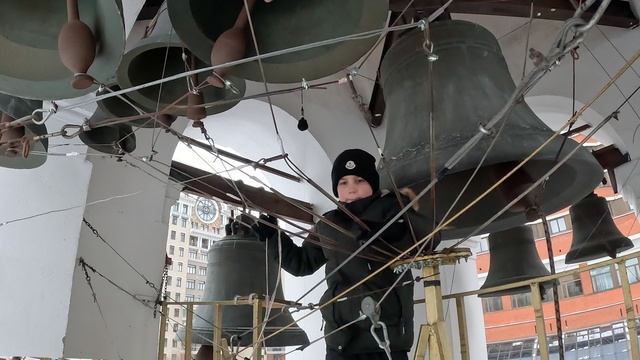 Егор Чухлеб, колокольный звон "Славься". Концерт звонов в Рождество Христово, 07.01.2025