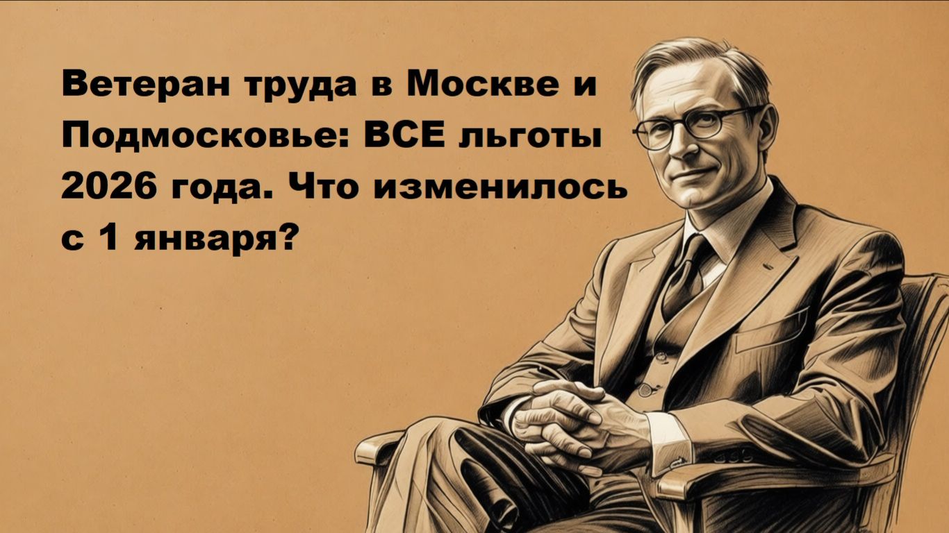 Льготы ветеранам труда в Москве и Московской области в 2026 году