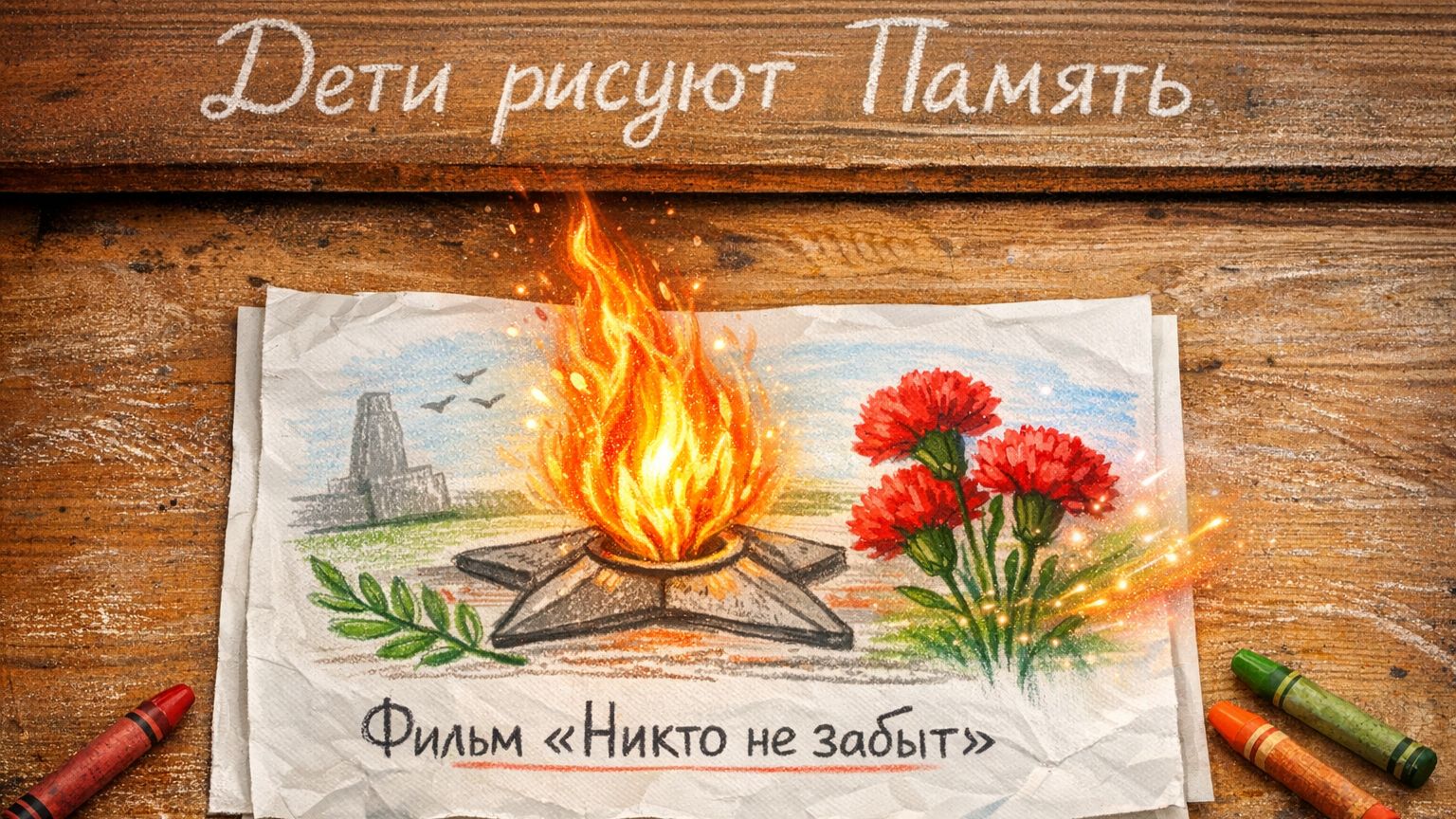 Детский рисованный фильм «Никто не забыт». Урок памяти на уроке ИЗО