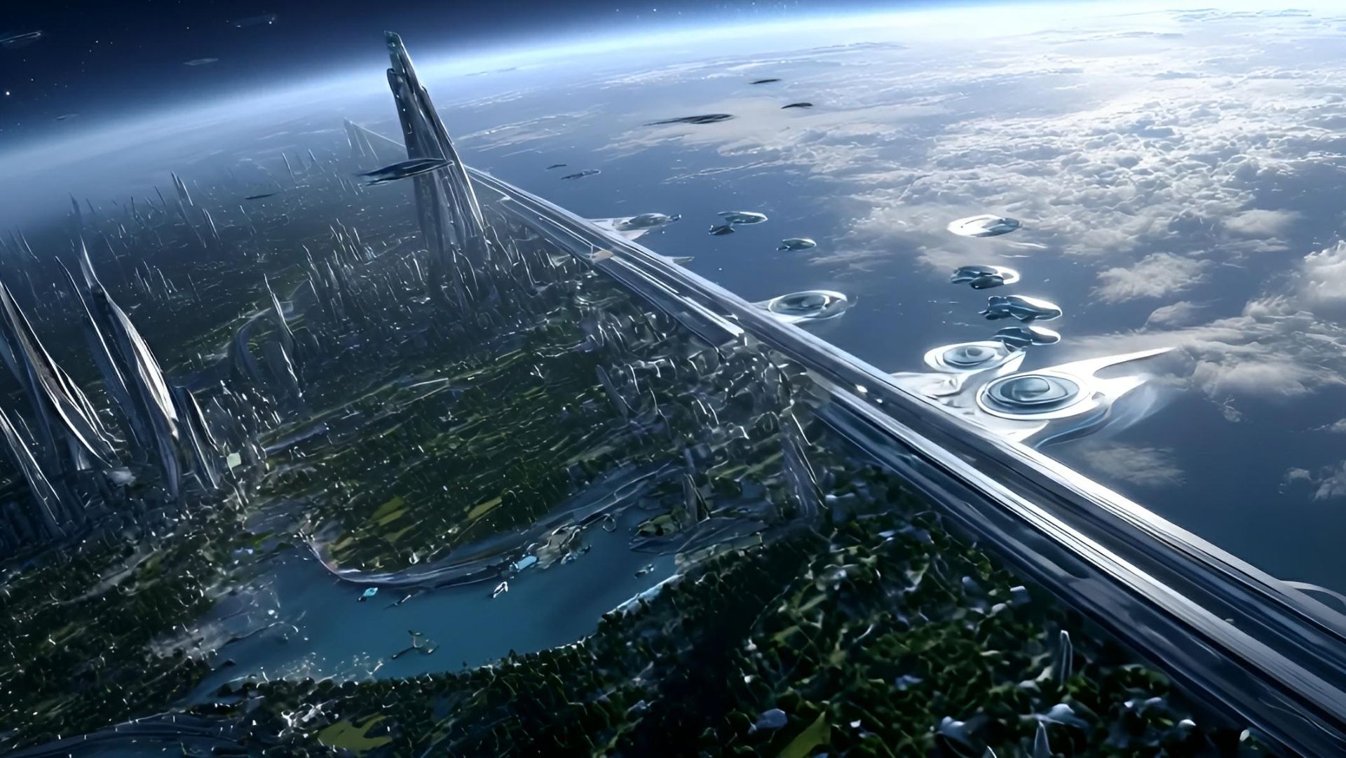 Космическая Колония (Видео ИИ)