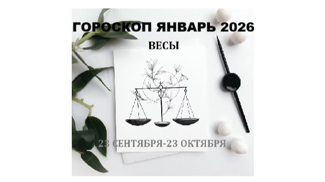 ВЕСЫ - ГОРОСКОП НА ЯНВАРЬ 2026 / LIBRA - HOROSCOPE FOR JANUARY 2026 #астропрогноз #гороскоп #весы