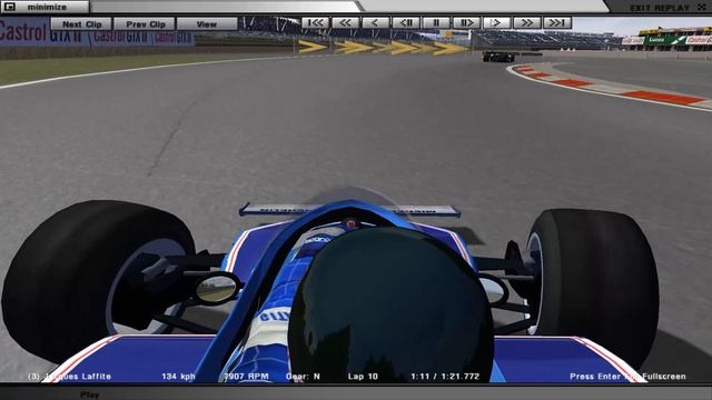 rFactor 1. British GP 1981 highlights. A. Prost 2 win.