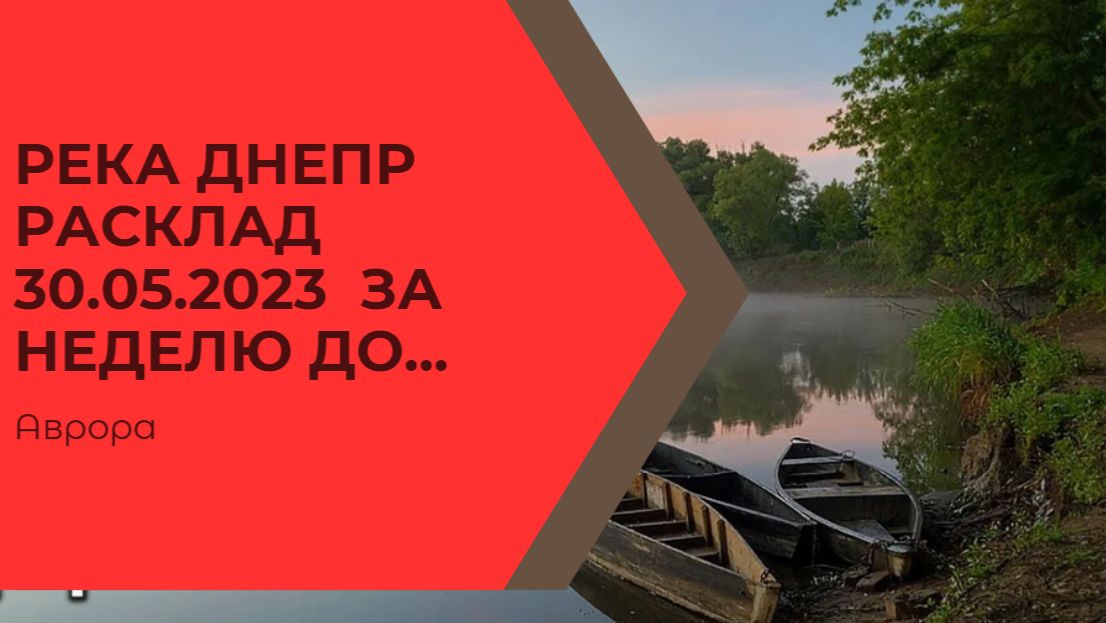 Река Днепр Расклад 30.05.2023 За неделю До...