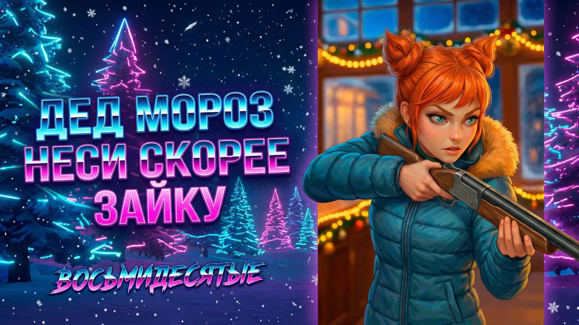 новогодняя танцевальная песня Дед Мороз неси скорее зайку