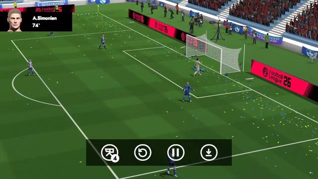 Гол Симоняна. ФК Сокол - ФК Хабаровск (0-4).