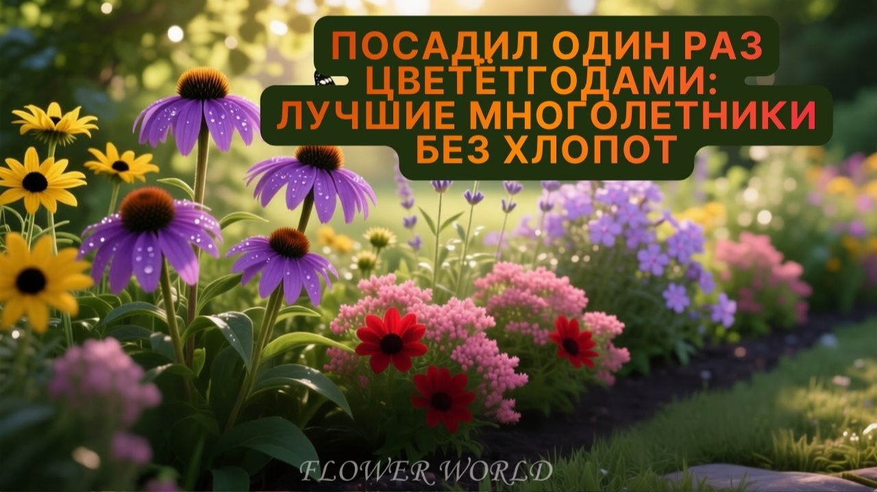 Посадил один раз — цветёт годами: лучшие многолетники без хлопот.😍