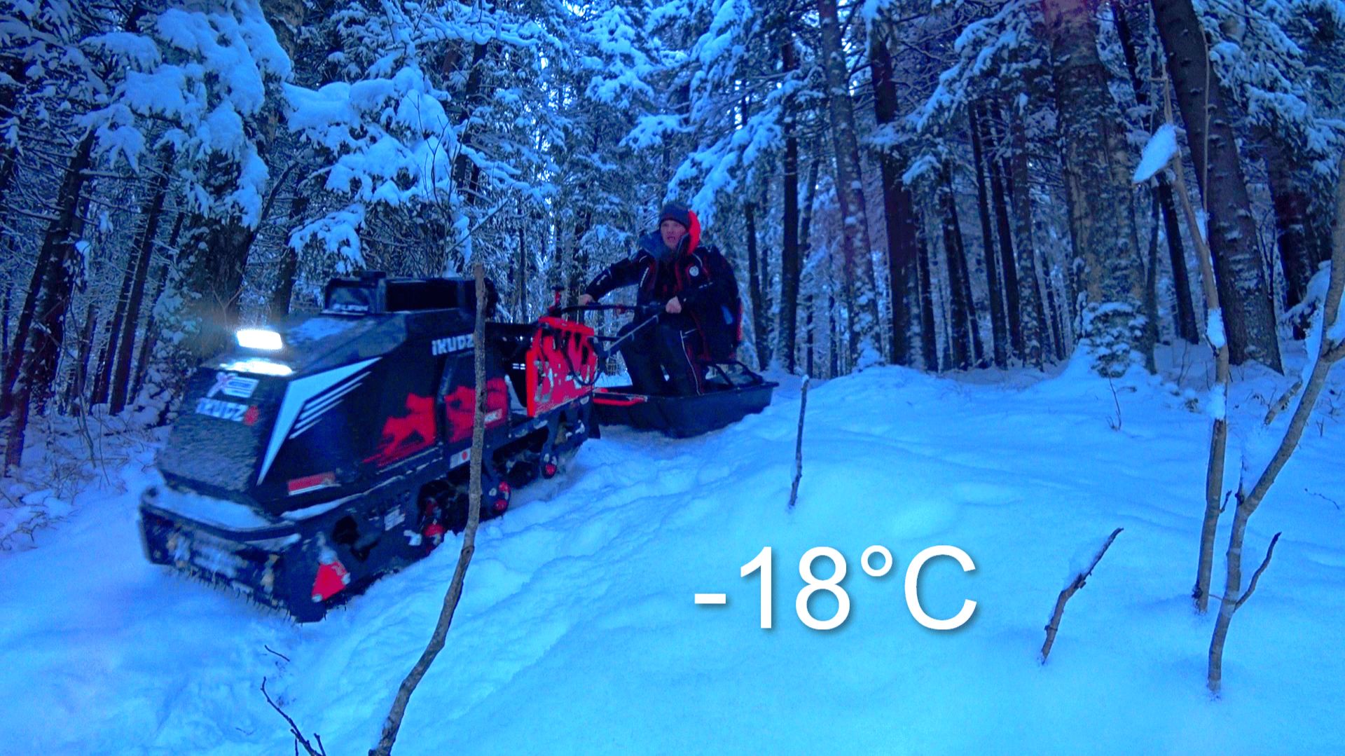 Добрался до озера и обалдел! Рыбалка в январе 2026 пошла не по плану! Мотобуксировщик IKUDZO в мороз