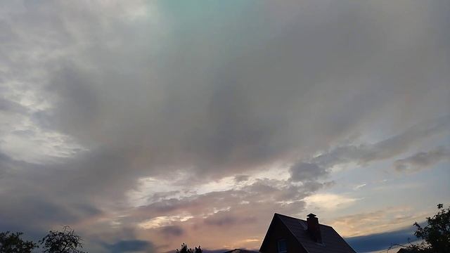 Таймлапс (TimeLapse) "Вечернее небо"