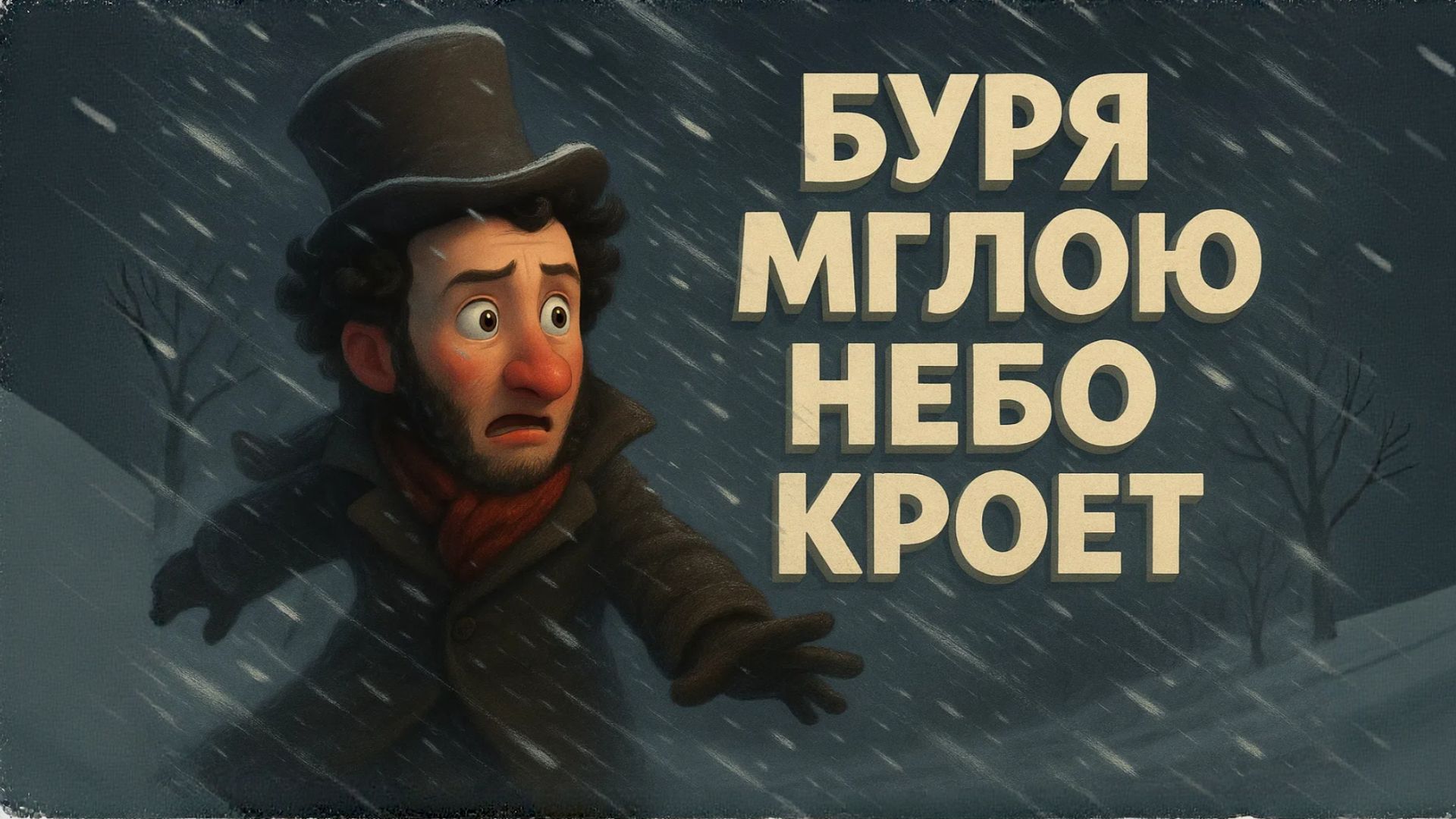 ПУШКИН. Буря мглою небо крое. Зимний вечер! Песня на стихи Новогодний Пушкин. Зимнии стихи Пушкина