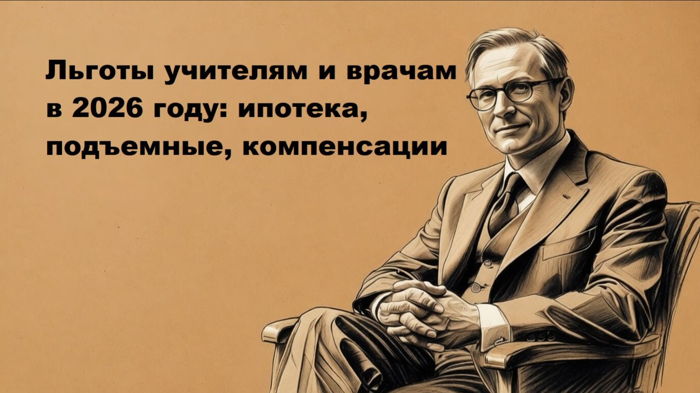Льготы учителям и врачам в 2026 году: ипотека, подъемные, компенсации