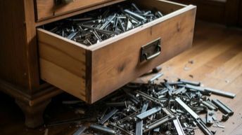 Замена шариковых направляющих для выдвижных ящиков !