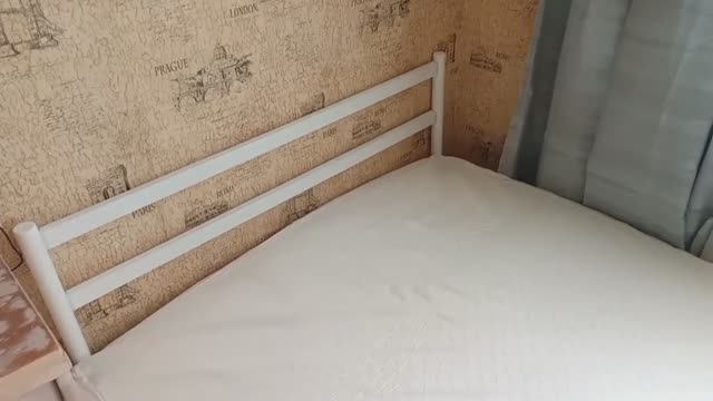 Стеллажи для мастерской, покупка и сборка кровати за 5000 рублей. Отделка потолка из вагонки.